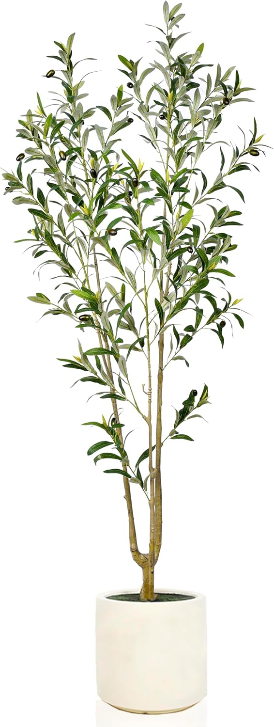 Amazon.com: Artificial Olive Trees, 5.7 FT Tall Fake Olive Trees for ...