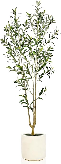 Amazon.com: Artificial Olive Trees, 5.7 FT Tall Fake Olive Trees for ...