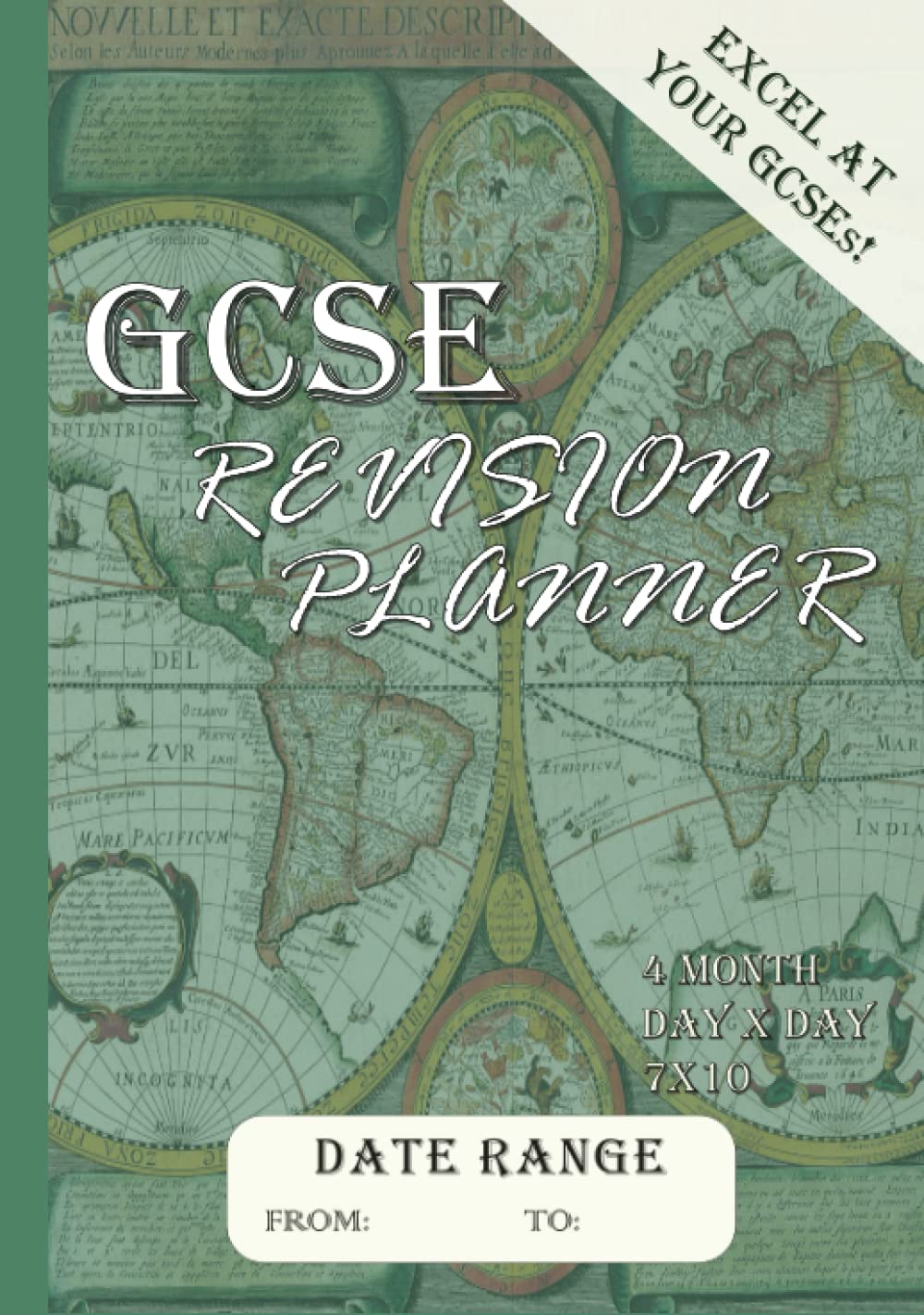 GCSE Revision Planner: 4 Month Day x Day 7x10 size - Excel at your ...