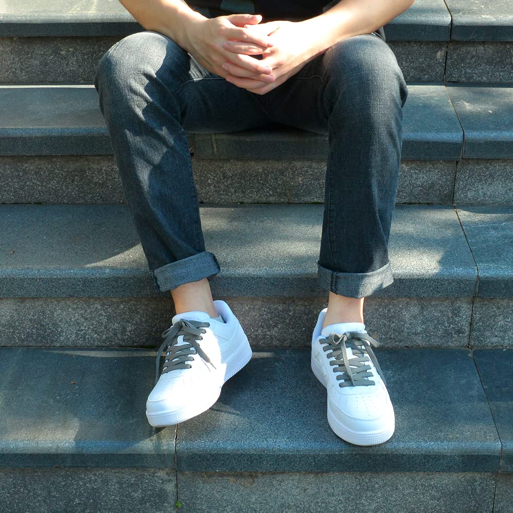 Snapklik.com : RJ-Sport 2 Pairs Dark Grey Elastic Shoe Laces For Adults ...