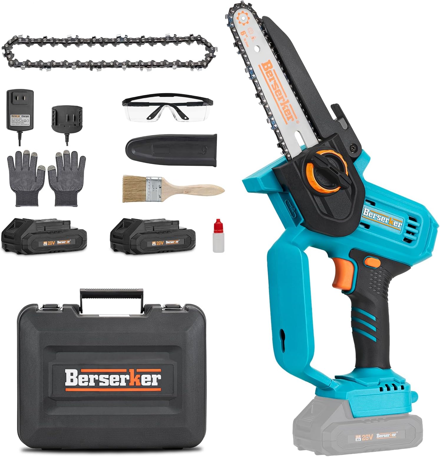 Amazon.com: Litheli 10 Inch Chainsaw, 20V Cordless Electric Chain Saw ...