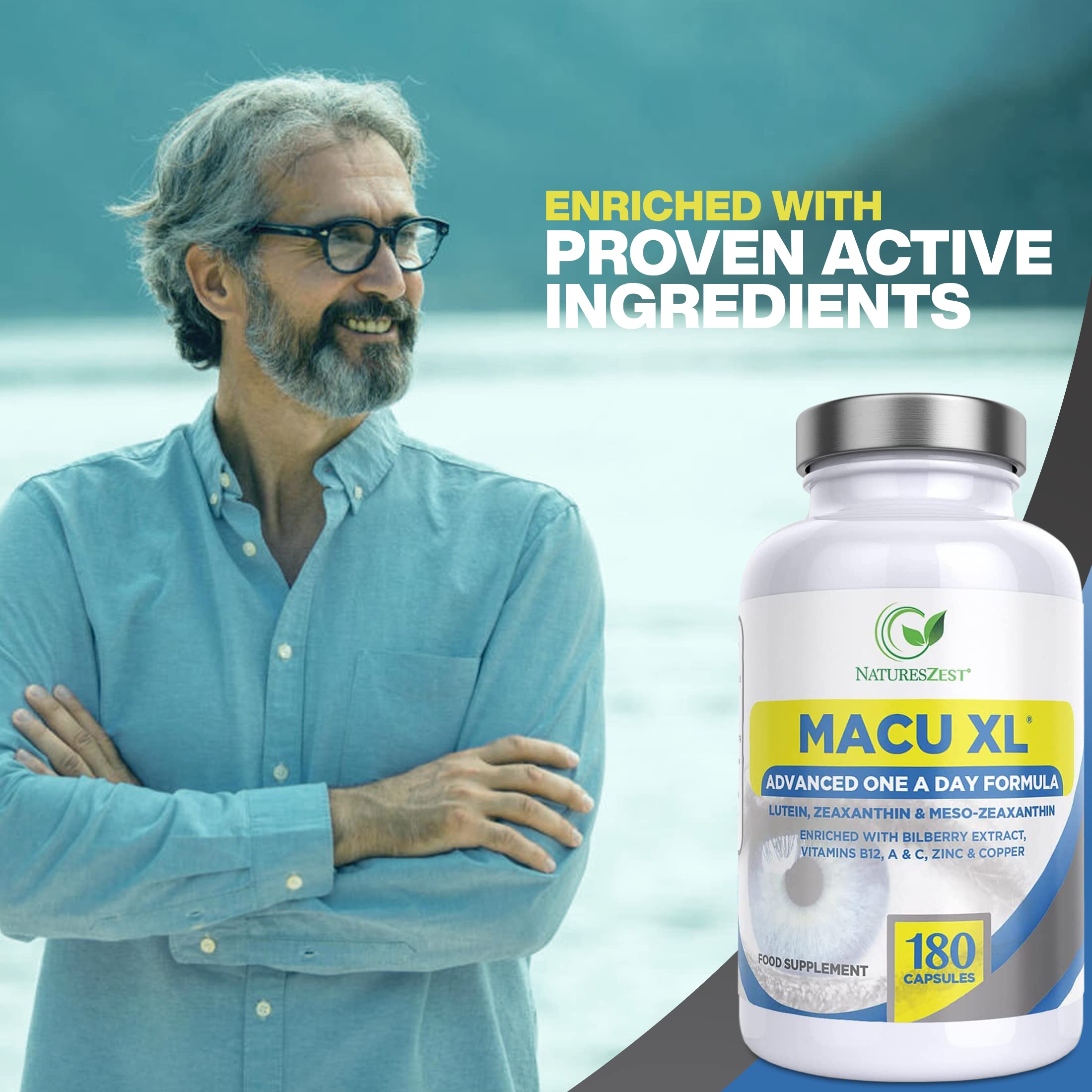 Macu XL - Lutein and Zeaxanthin Supplement - 6 Month Supply with Meso ...
