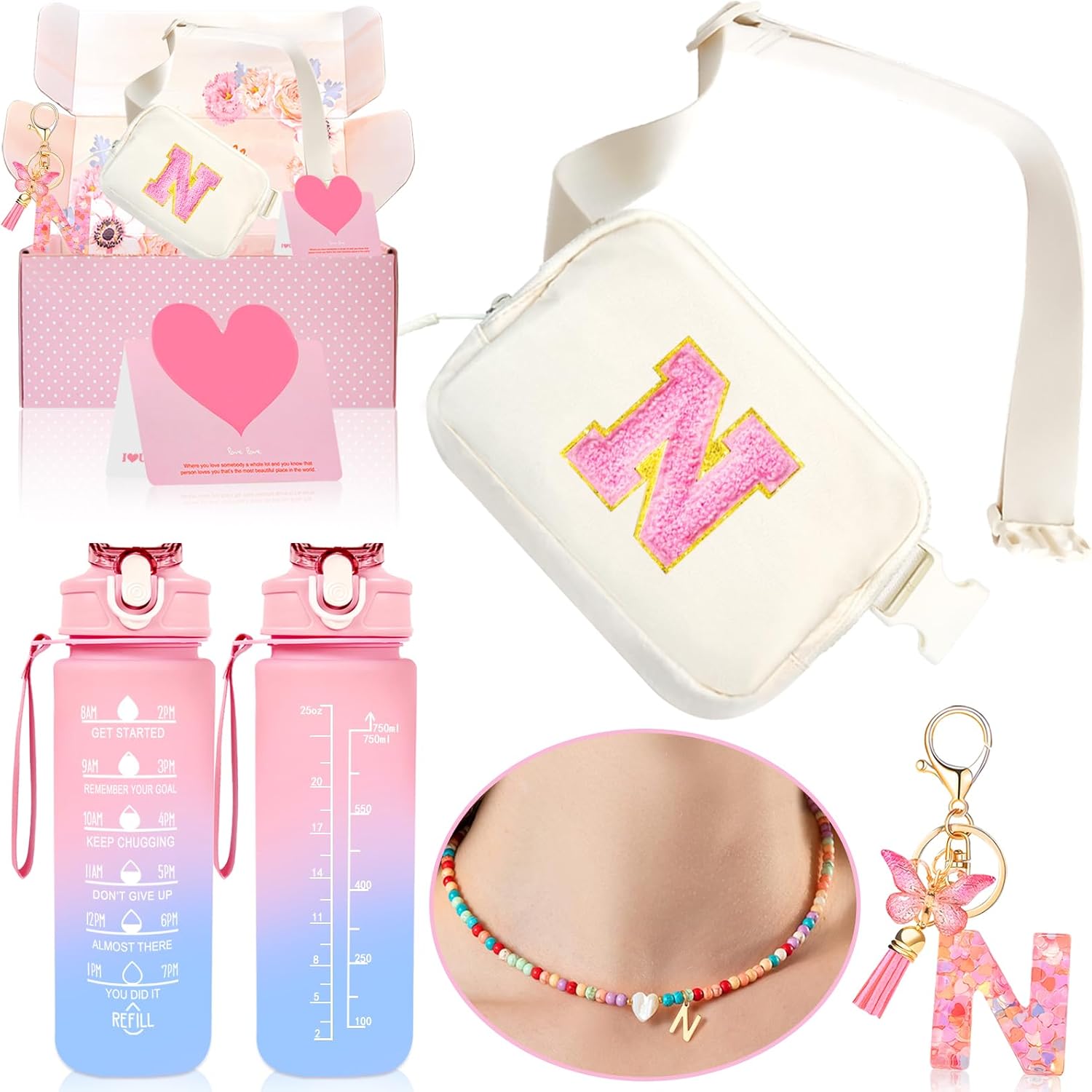Amazon.com: Awfrky Personalized Fanny Pack for Girls, Gift Sets for ...