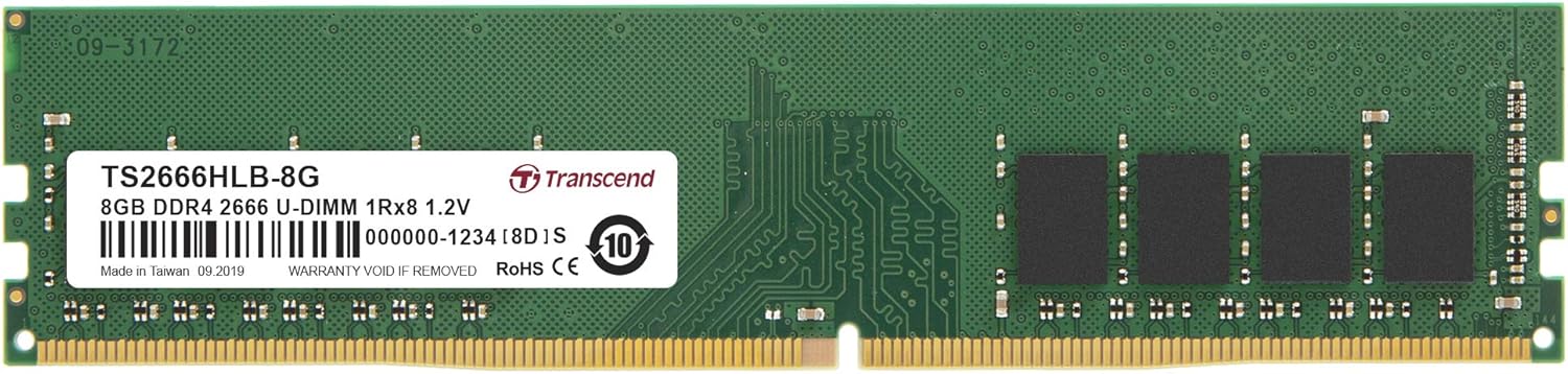 Transcend 8GB DDR4 2666 U-DIMM 1Rx8 1.2V (TS2666HLB-8G) at Amazon.com