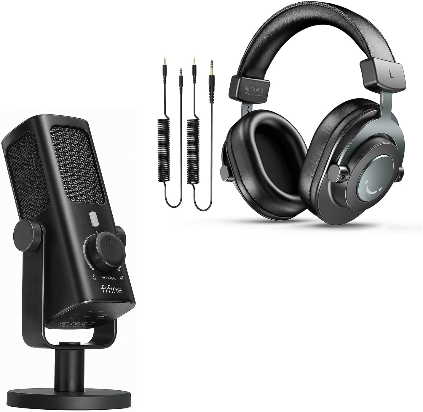 Amazon.com: FIFINE USB-Podcast-Condenser-Microphone Bundle, Studio ...