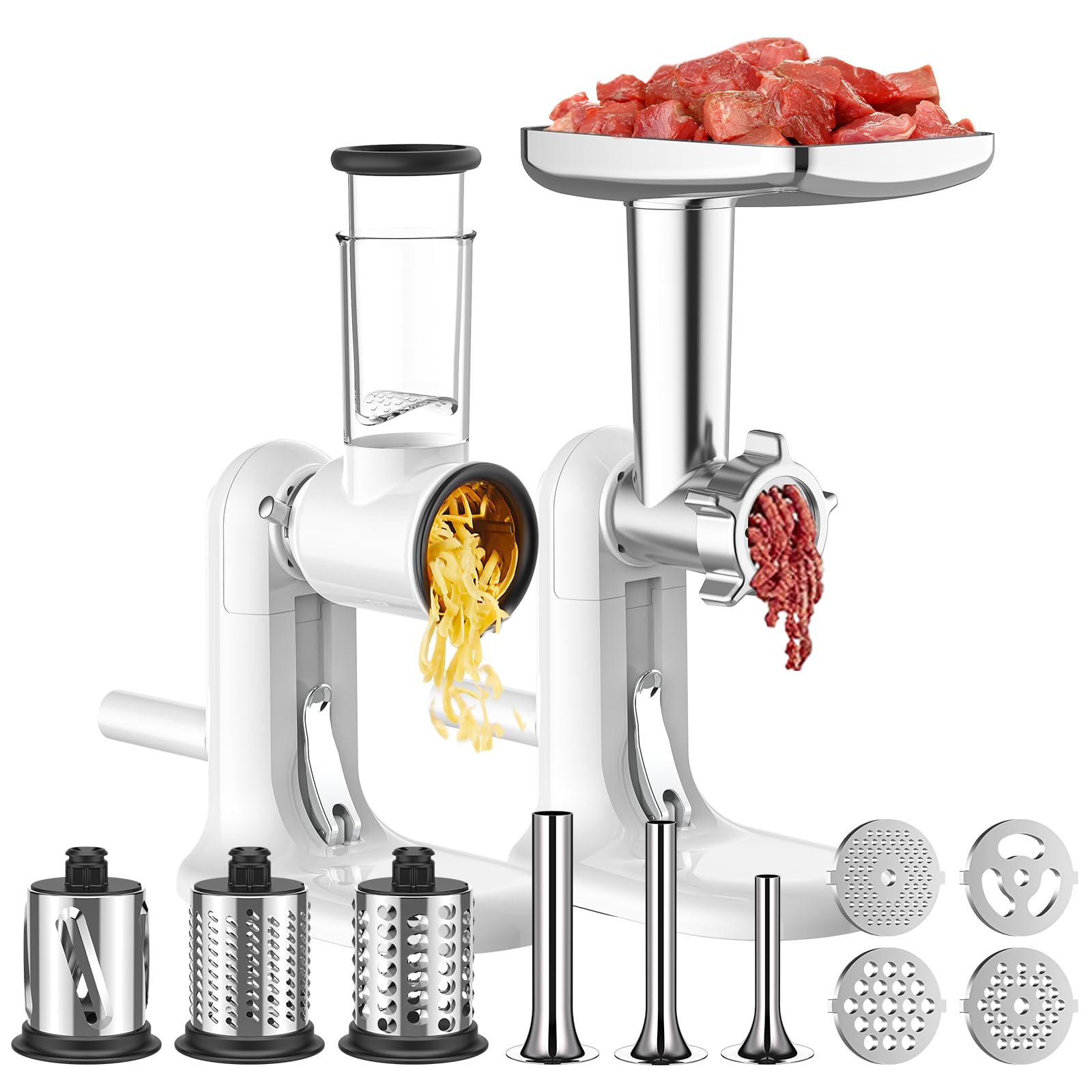 Amazon.com: Rotary Cheese Grater & Meat Grinder, Manual Hand Crank ...