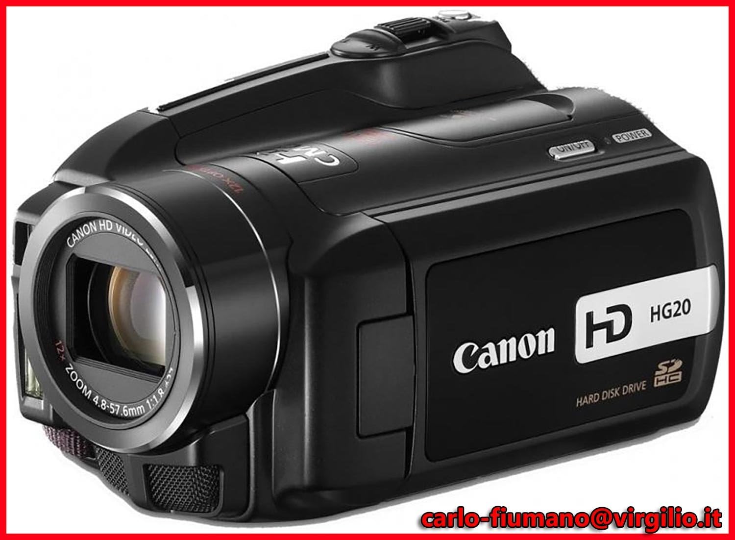 Canon HG20 High Definition HDD Camcorder - Silver (12 x Optical Zoom ...