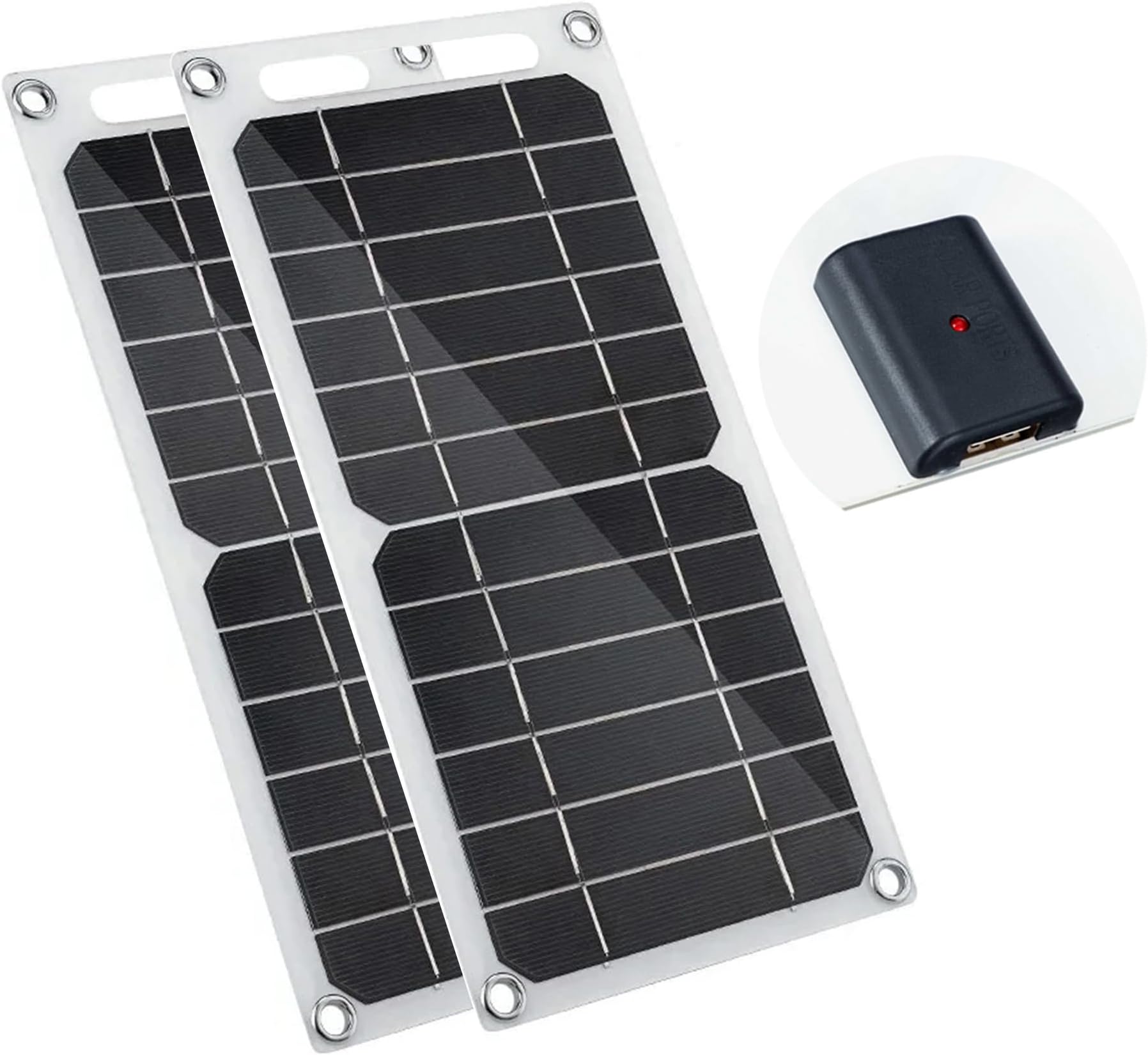 Amazon.com : Aocoray 2PCS Mini 5V 6W USB Solar Panel, Portable 5 Volt 6 ...
