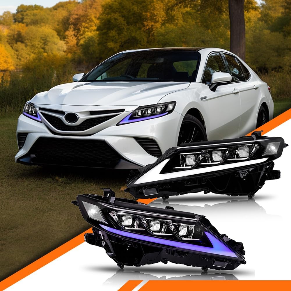 Amazon.com: YHY LED Headlights for Toyota Camry SE LE XSE XLE TRD 2018 ...