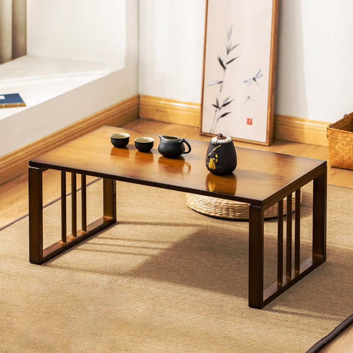 Amazon.com: Tiertelari Japanese Tea Table, Japanese Low Table, Japanese ...