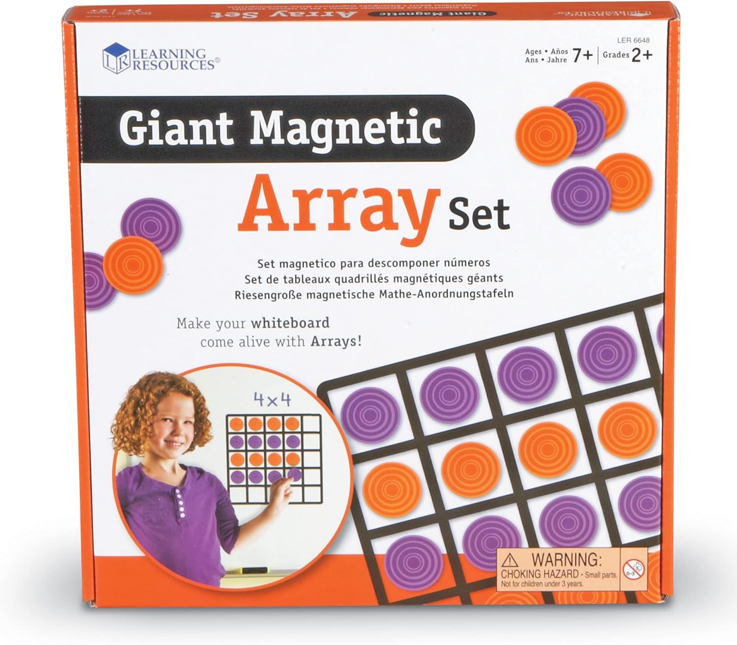 Amazon.com: Learning Resources Giant Magnetic Array Set - Math Teacher ...