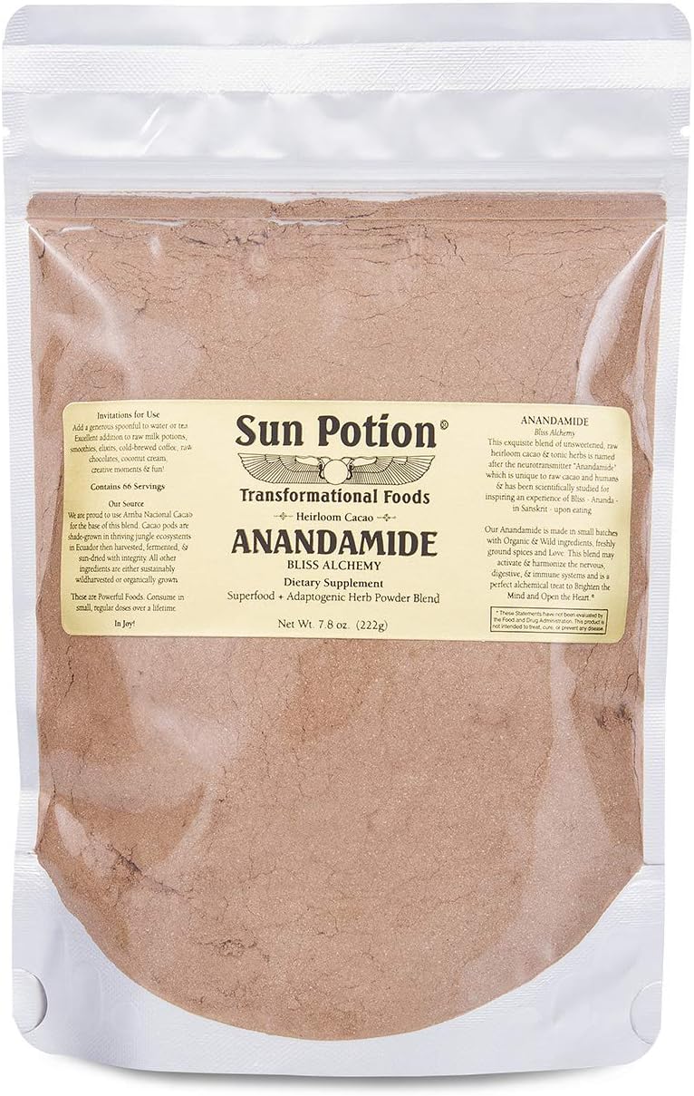 Amazon.com: Organic Anandamide 222g by Sun Potion - Raw Unsweetened ...