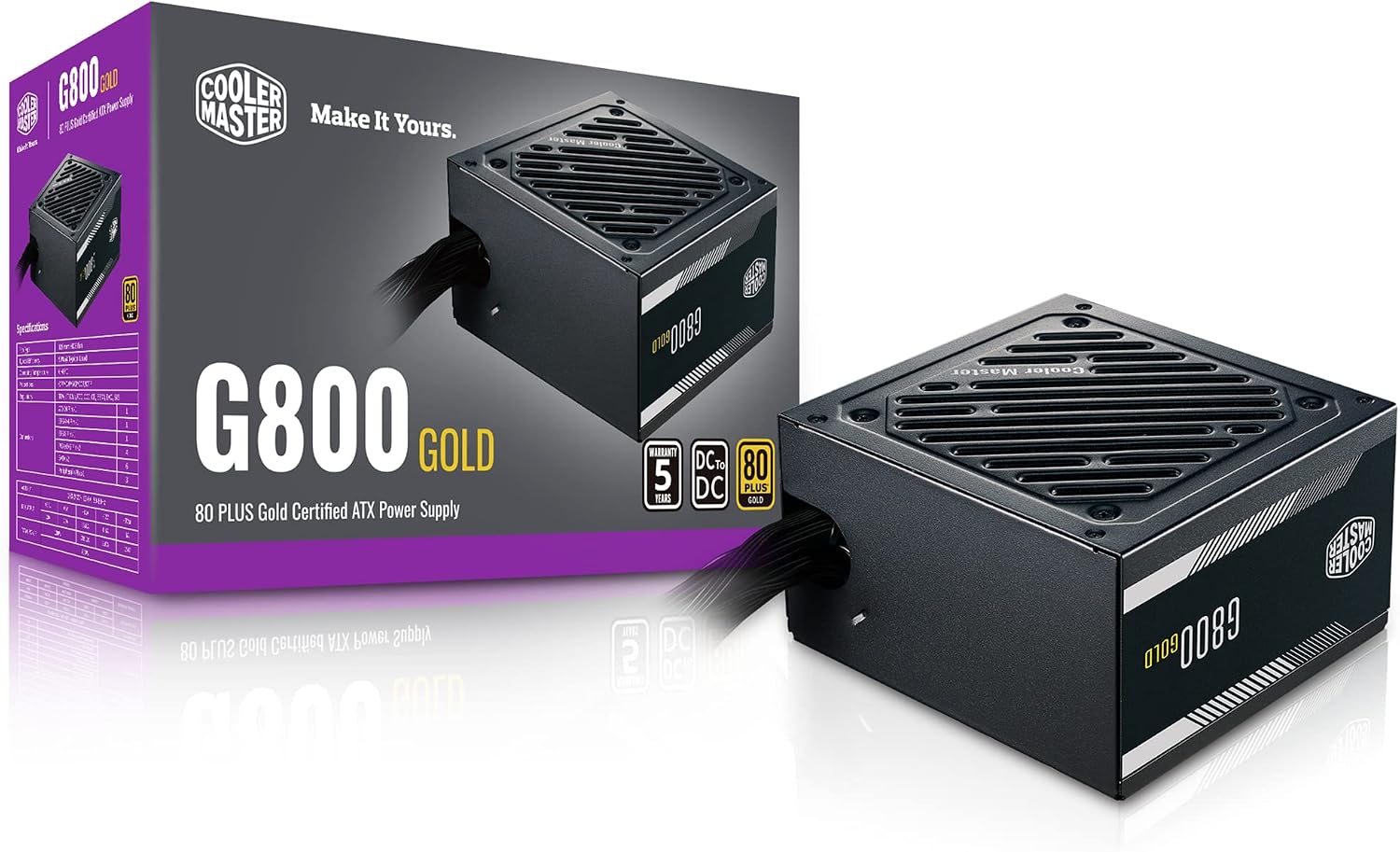 Cooler Master G800 Gold Entry Level 80 Plus Gold ATX Power S : Buy ...