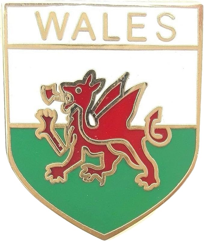 emblems gifts Wales Welsh Cymru St Davids Day Dragon Shield Enamel ...