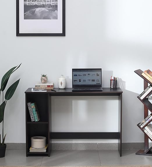 Pepperfry Engineered Wood Study Table with 2 Shelf Storage – Computer ...