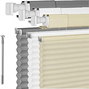 Amazon.com: SENXIEN Cordless No Drill No Tools Top Down Bottom Up ...