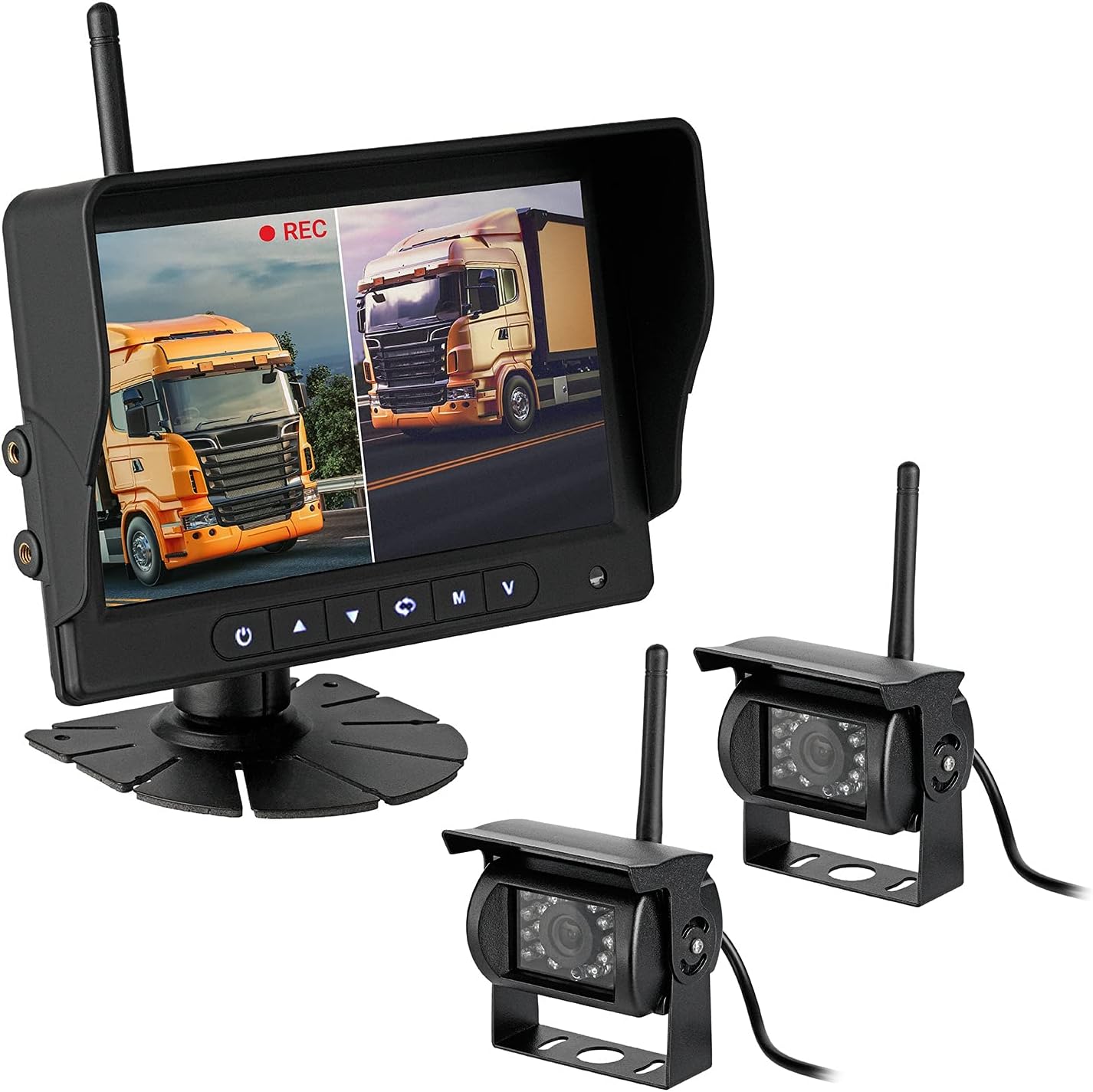 CARMATRIX AHD Funk Rückfahrsystem Digital für Auto Wohnmobil LKW mit 7 ...