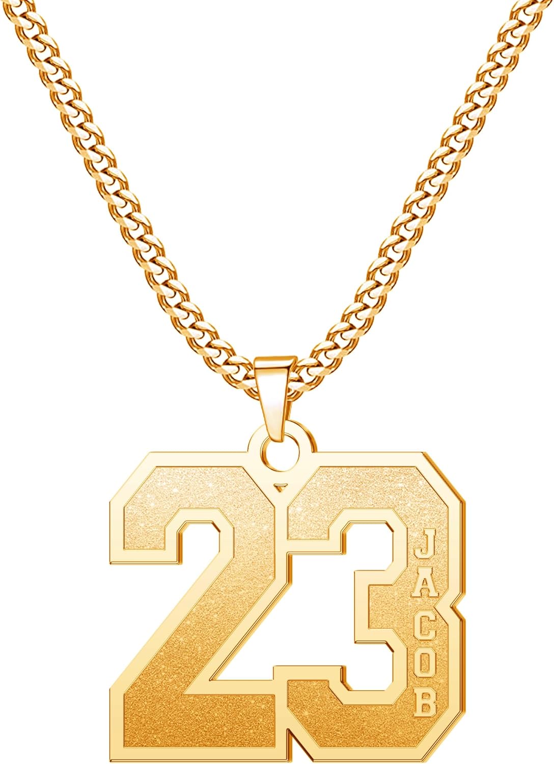 SexyMandala Custom Sports Number Necklace Personalized for Men Women ...