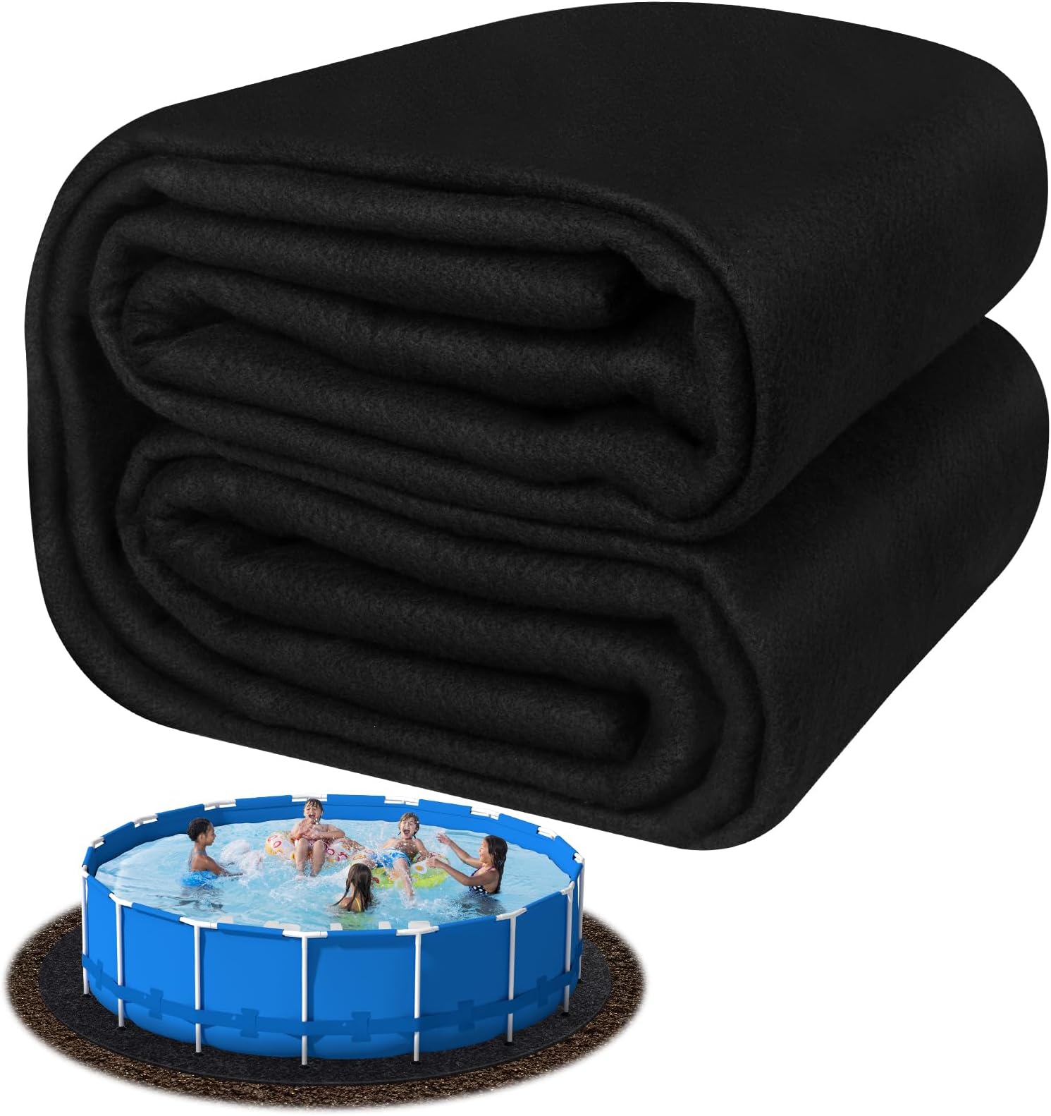 Amazon.com : JETTIFY 24 Feet Round Pool Liner Pad for Above Ground Pool ...