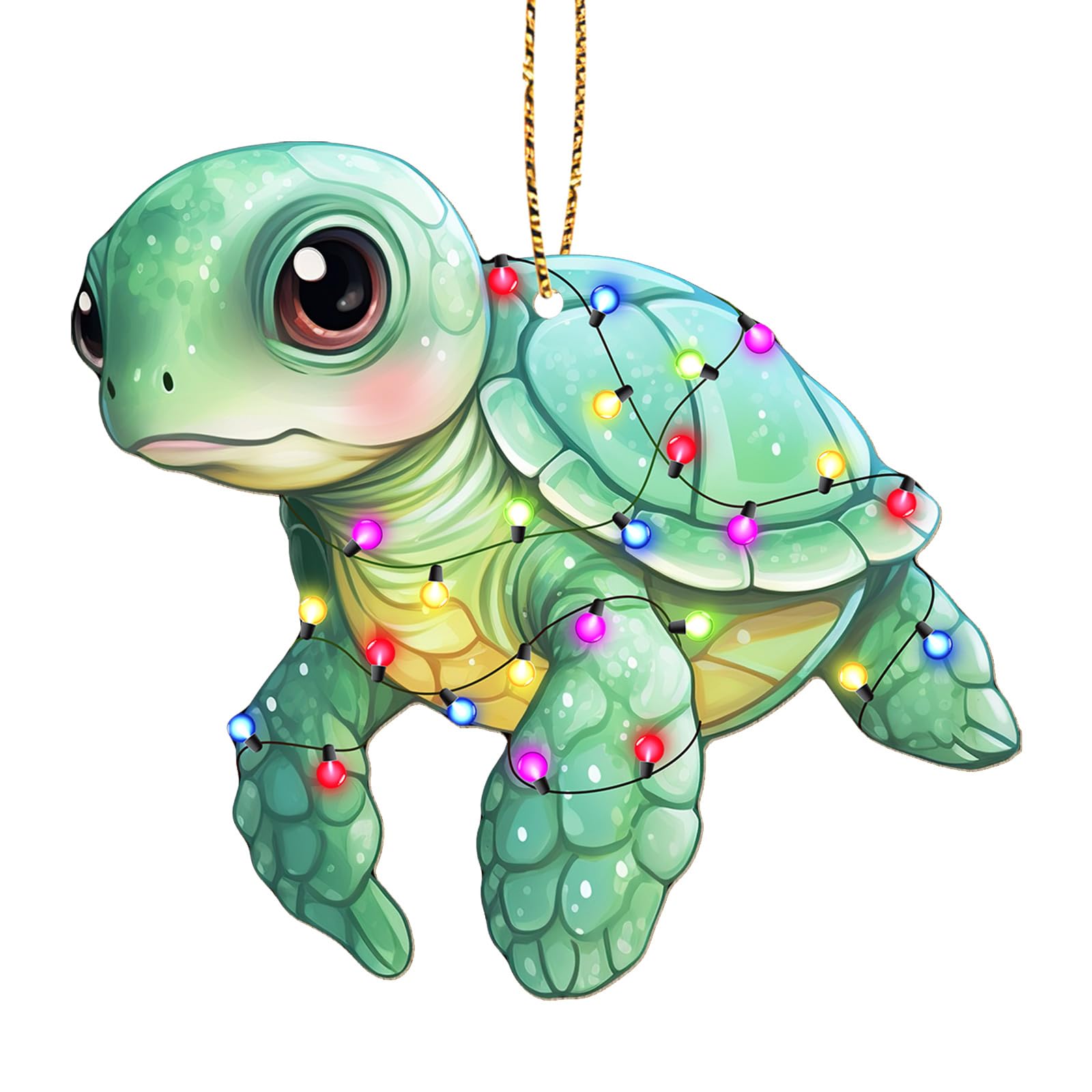 Amazon.com: 365RUSTIC Sea Turtle Ornaments for Christmas Tree, Wooden ...