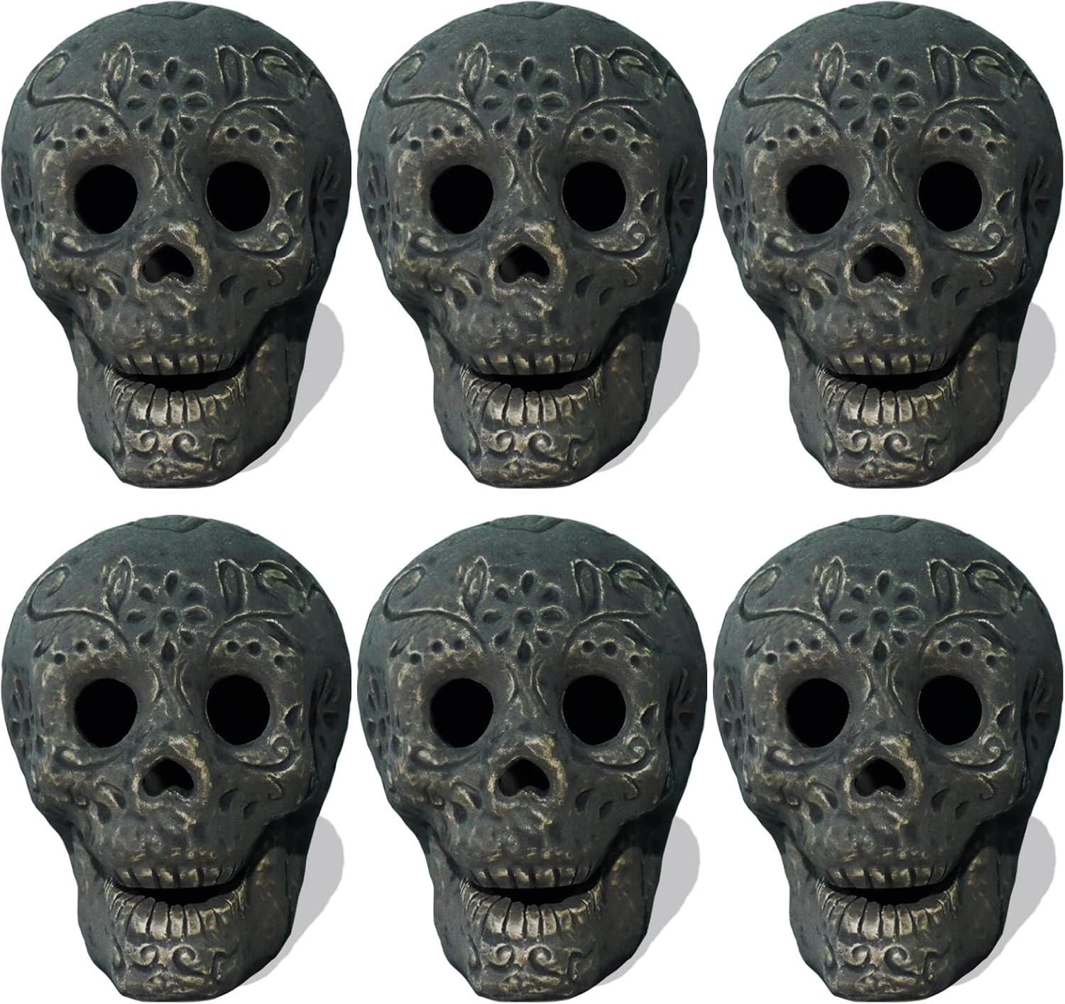 Amazon.com : Reusable Ceramic Halloween Skull, Fire Pit Skulls, for ...