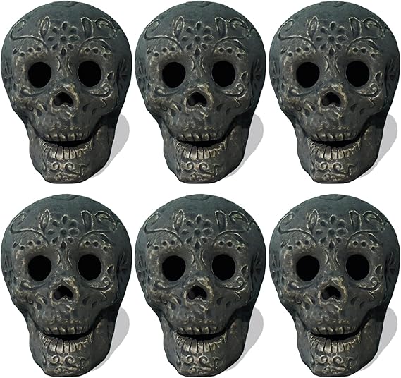 Amazon.com : Reusable Ceramic Halloween Skull, Fire Pit Skulls, for ...