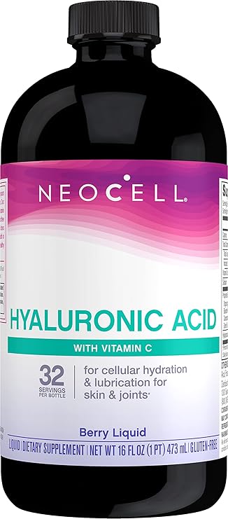 Amazon.com: NeoCell Hyaluronic Acid Liquid with Vitamin C, Fights ...
