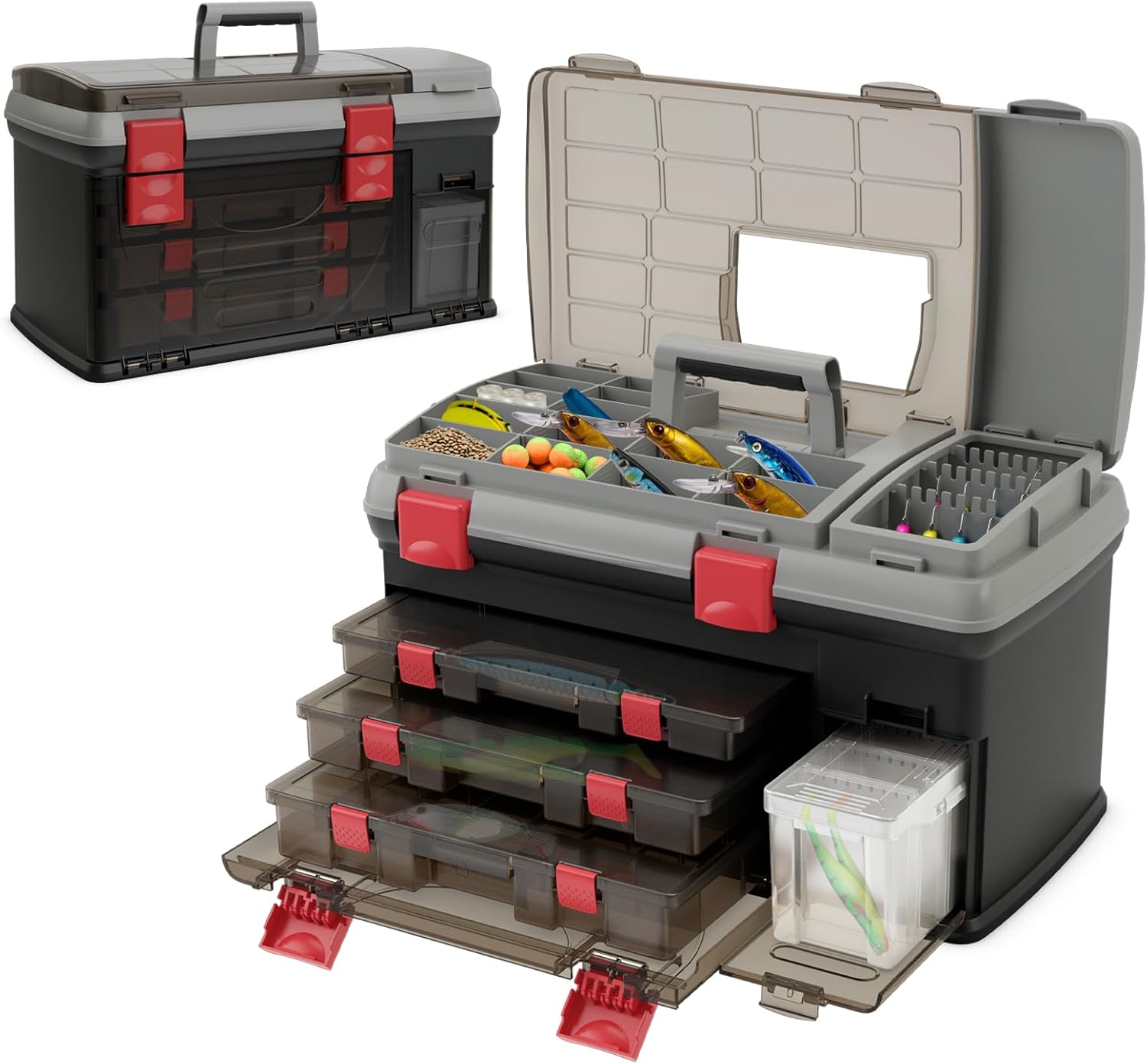 Amazon.com : Toolsempire 5 Layers Tackle Box, Fishing Tackle Box ...