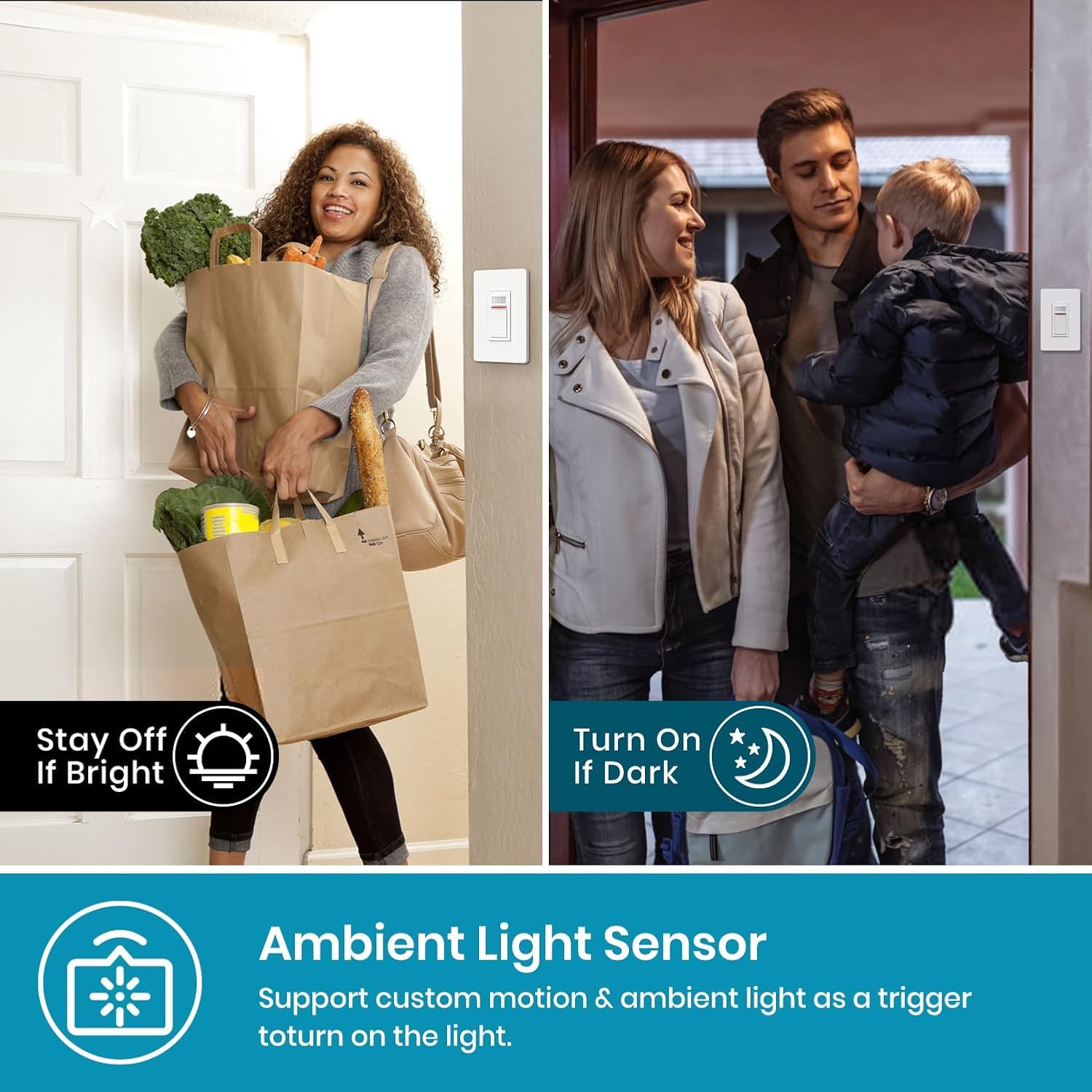 Snapklik.com : Nexete Smart Wi-Fi Motion Sensor Light Switch,Motion ...