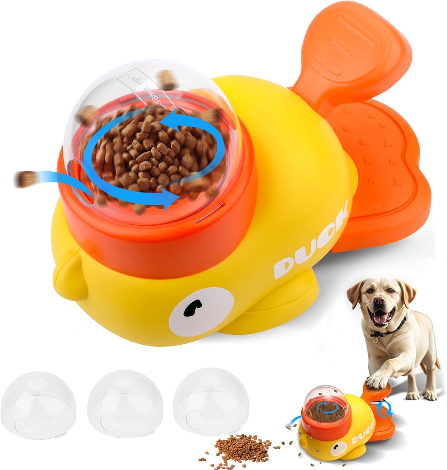 Pipihome Duck Dog Treat Dispenser Toy, Interactive Dog Enrichment Toys ...