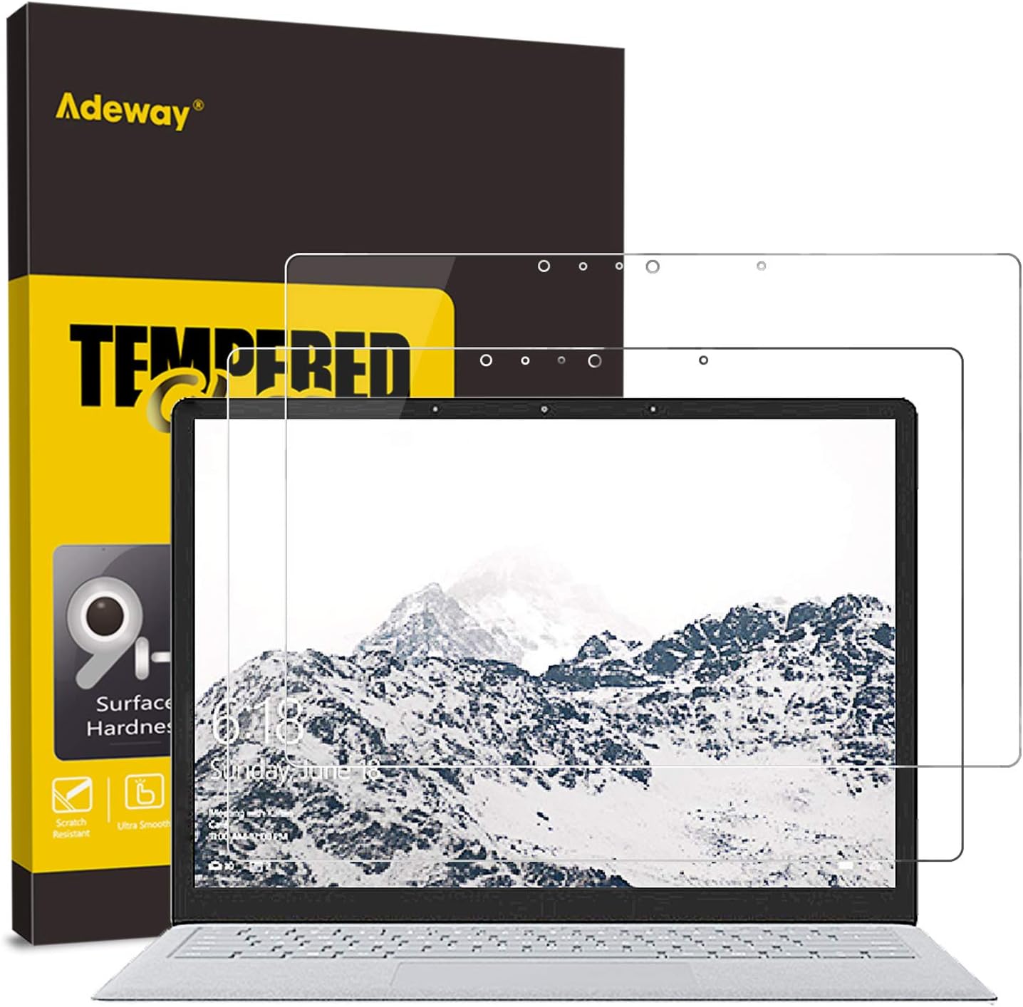 Amazon.com: Adeway Microsoft Surface Laptop4 Screen Protector 13.5 inch ...