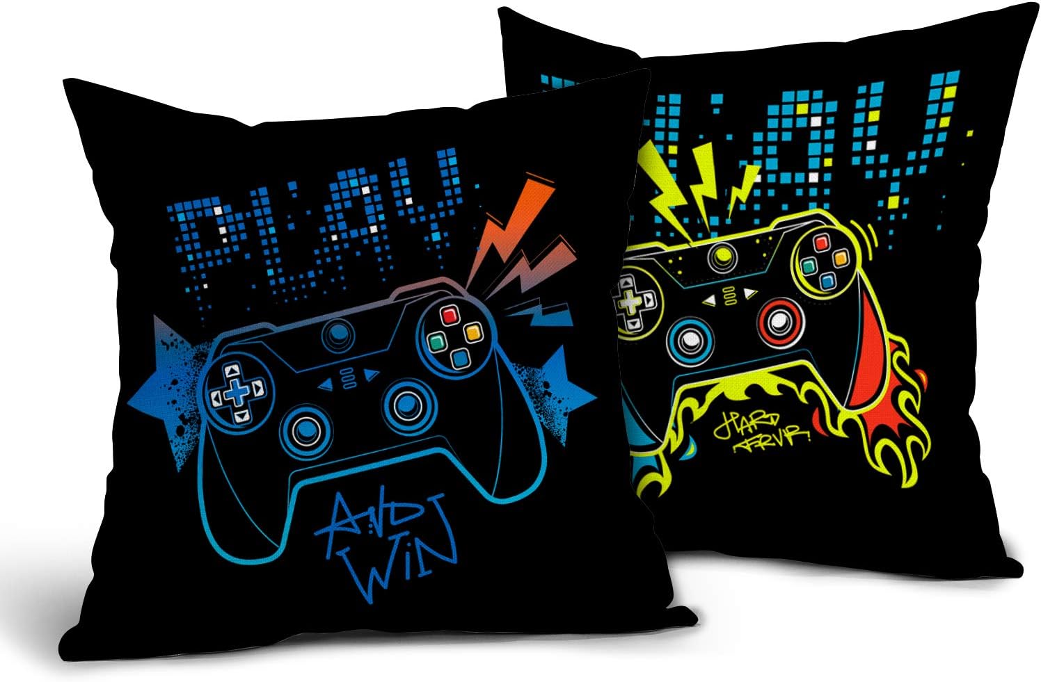Amazon.com: XUISWELL Gamer Just One More Game Soft Throw Pillow Cover ...