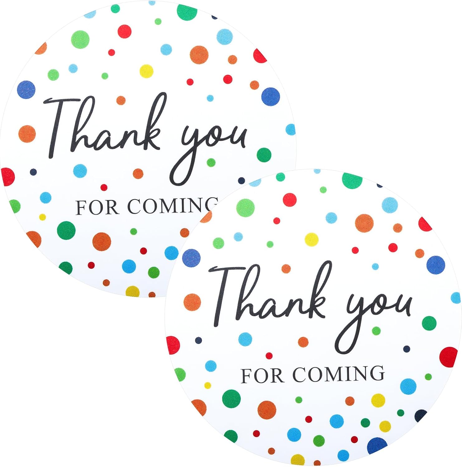 Amazon.com : jijAcraft 60Pcs Thank You for Coming Stickers, 2" Round ...
