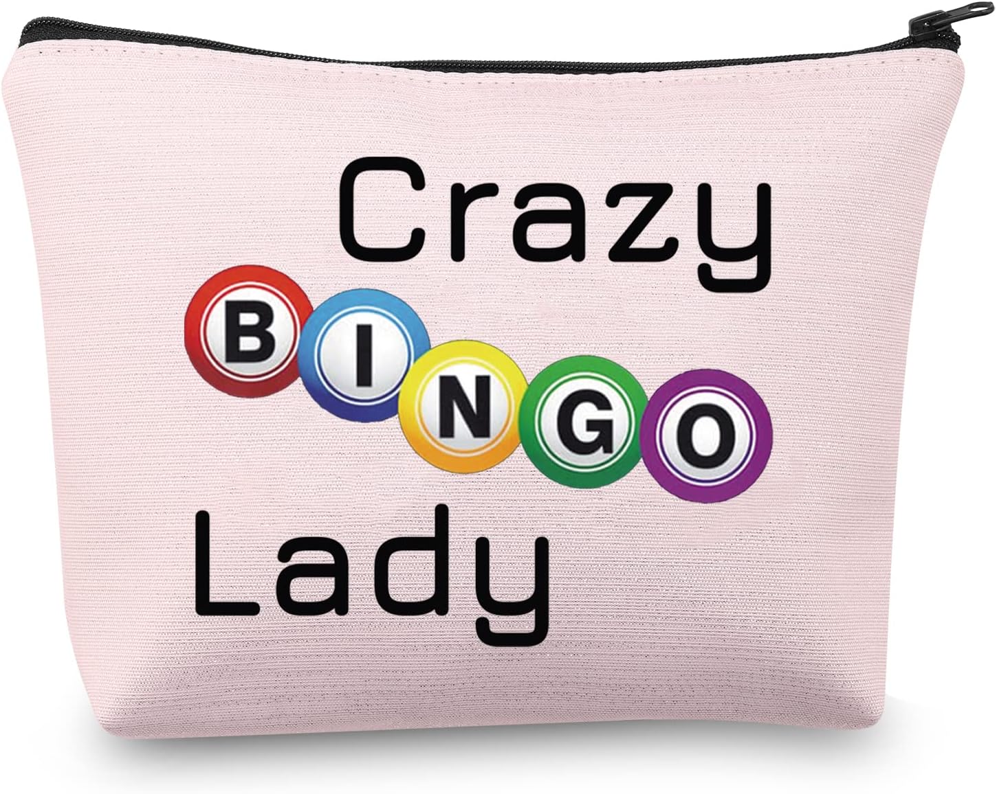 MYSOMY Bingo Makeup Bag Crazy Bingo Lady Cosmetic Bag Bingo Money Pouch ...