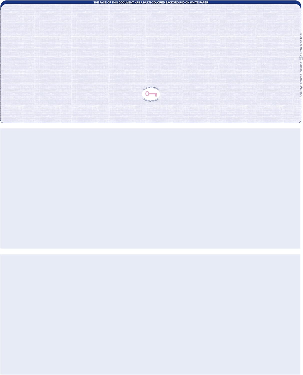 Amazon.com : Blank High Security Top Computer Checks, 250 Blue Laser ...