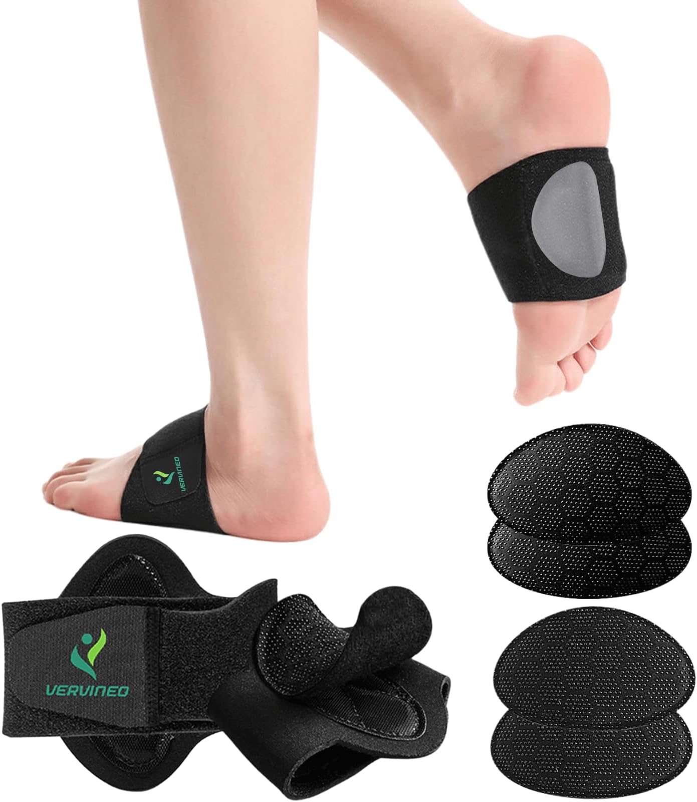 Amazon.com: VERVINEO Arch Support Sleeves for Plantar Fasciitis Relief ...