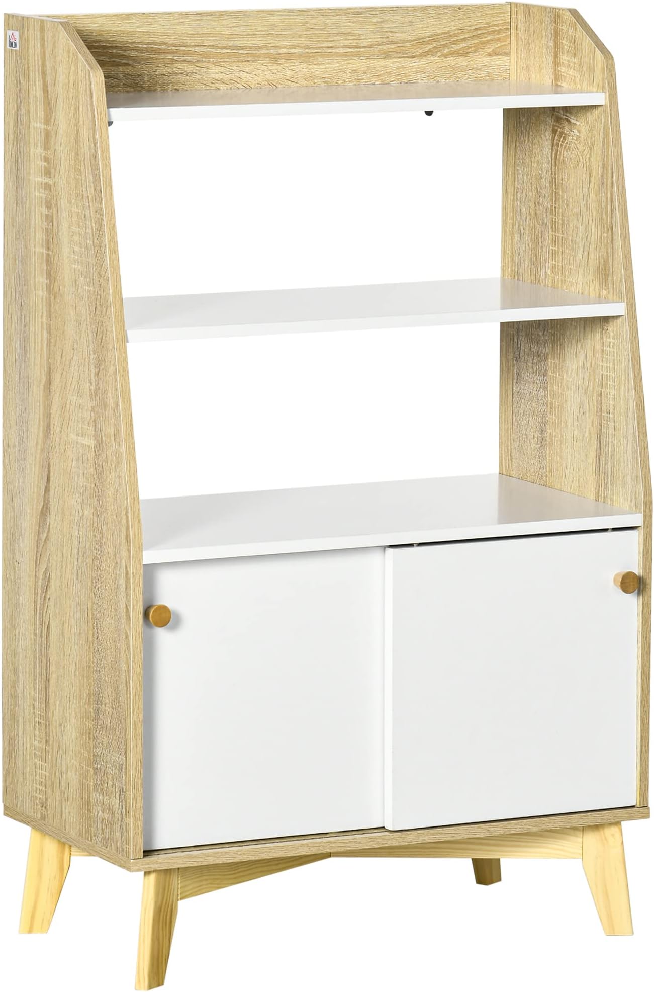 HOMCOM Mobiletto Multiuso con 3 Ripiani Aperti e Cassetti, Mobile per ...