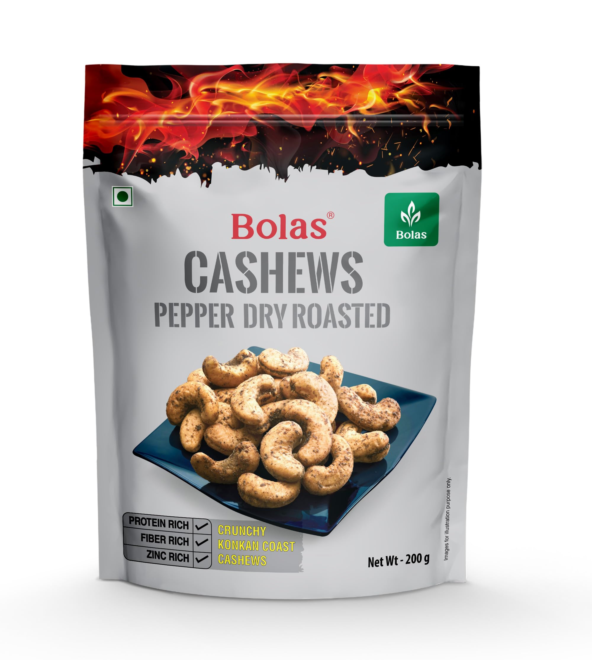 Bolas Pepper Cashews 200g : Amazon.in: Grocery & Gourmet Foods