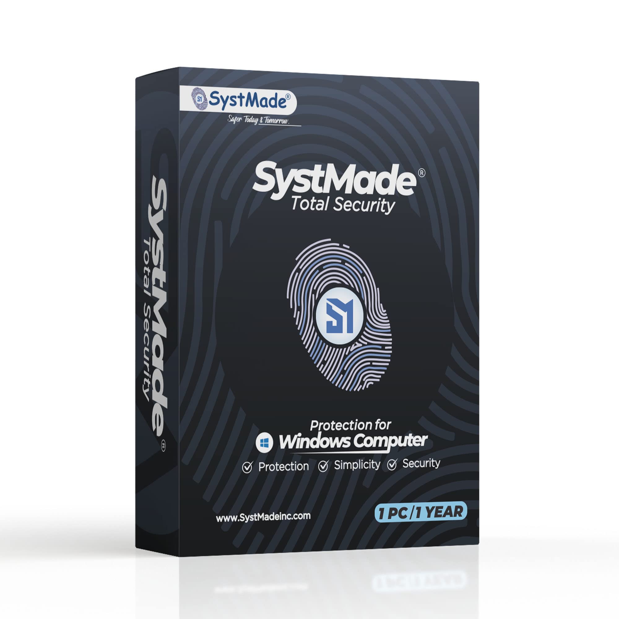 SystMade Total Security Protection I 1 PC 1 Year I For Windows Computer ...