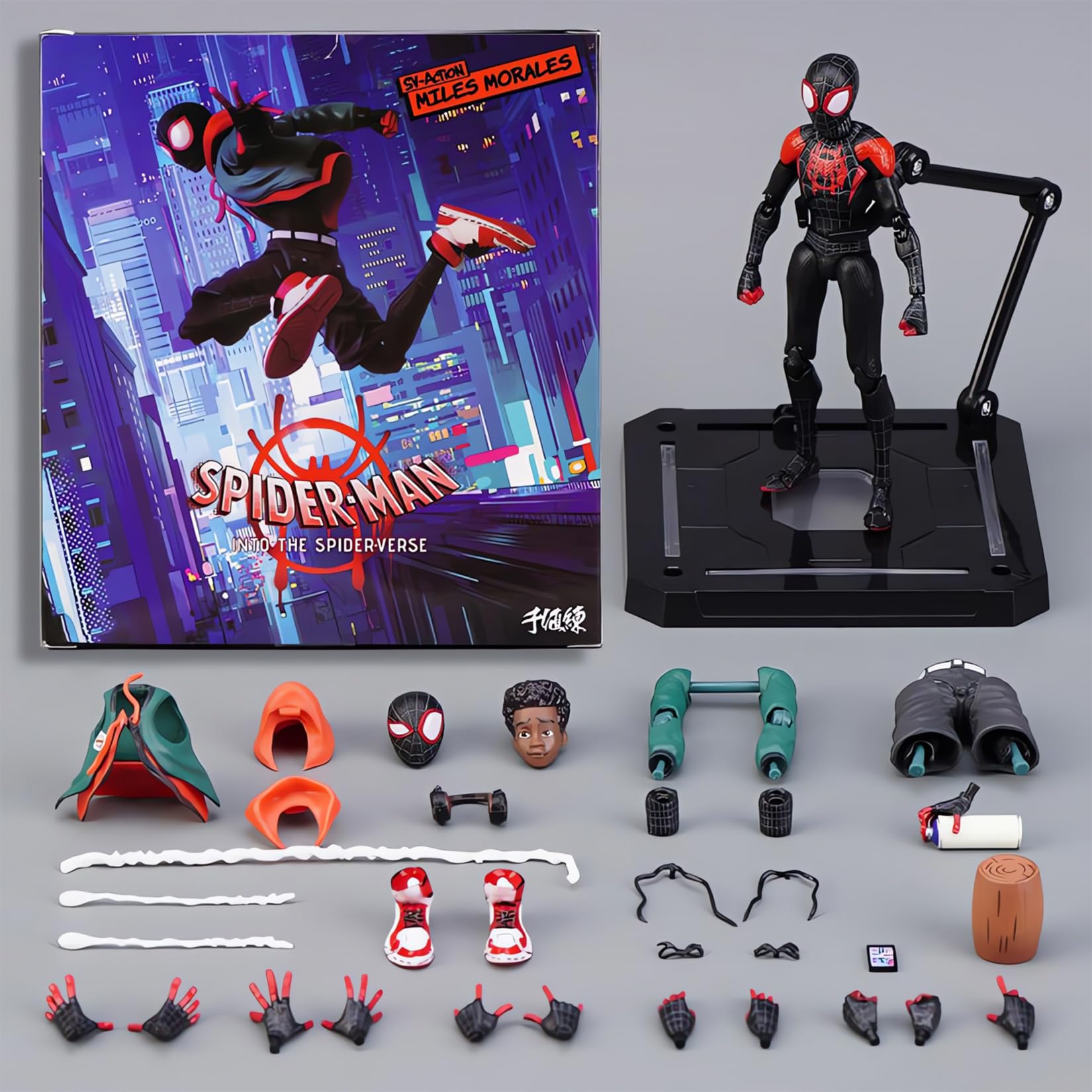 Spider Verse 2 Action Figure,Full Set Spider Man Figures 13.3CM Anime ...
