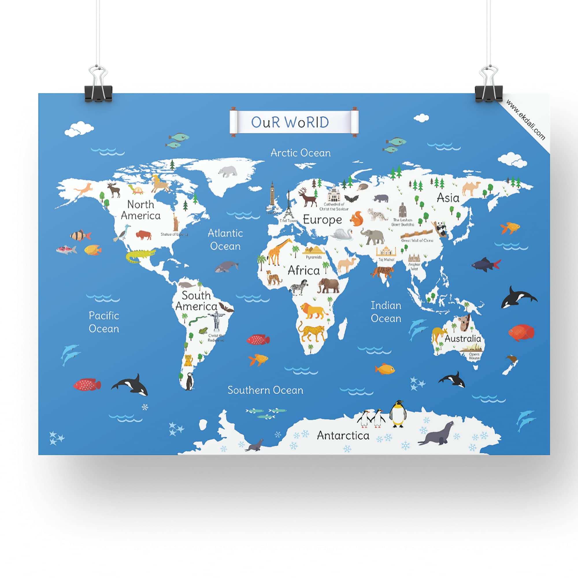 Buy EKDALI World- World and Its Countries- Learning | world for kids ...