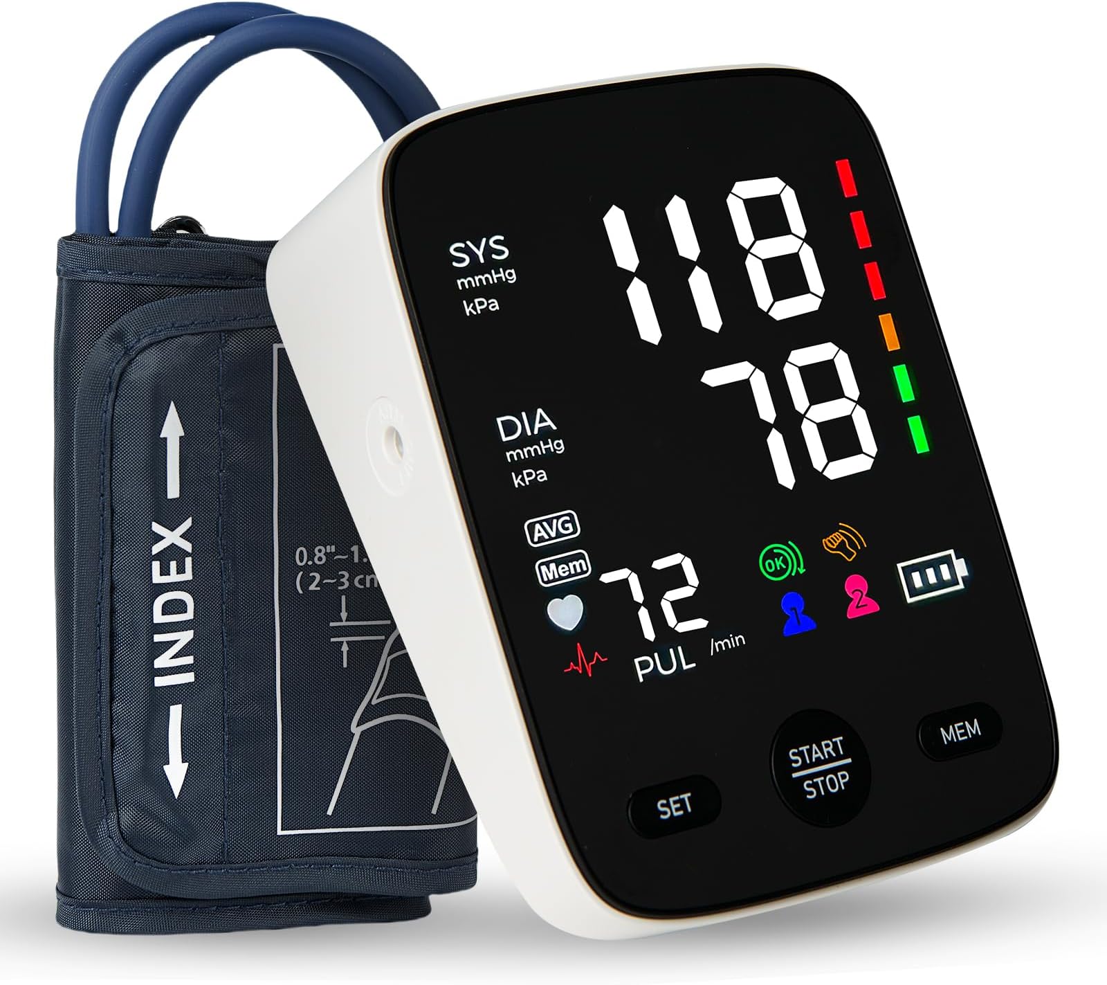 Amazon.com: Blood Pressure Monitor for Home Use, Automatic Upper Arm BP ...