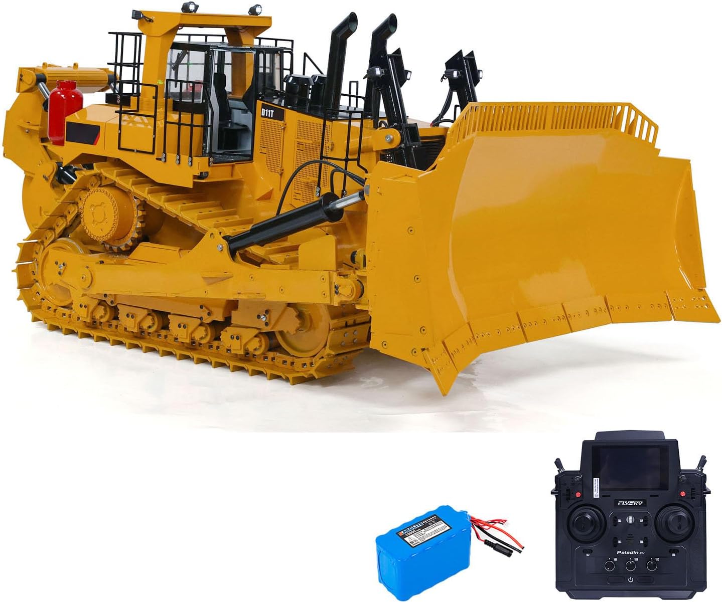 Amazon.com: wheelfun 1/10 RC Hydraulic Bulldozer Heavy Duty Giant RC ...