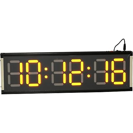 Buy Skylink Metal Jumbo Large Digital Wall Clock LED Display, RTC ...