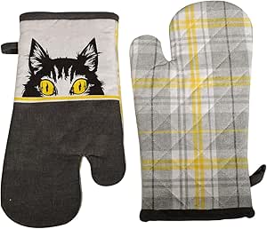 Amazon.com: GOURMET PRO Cat Oven Mitt Pair Home Storage & Organization ...