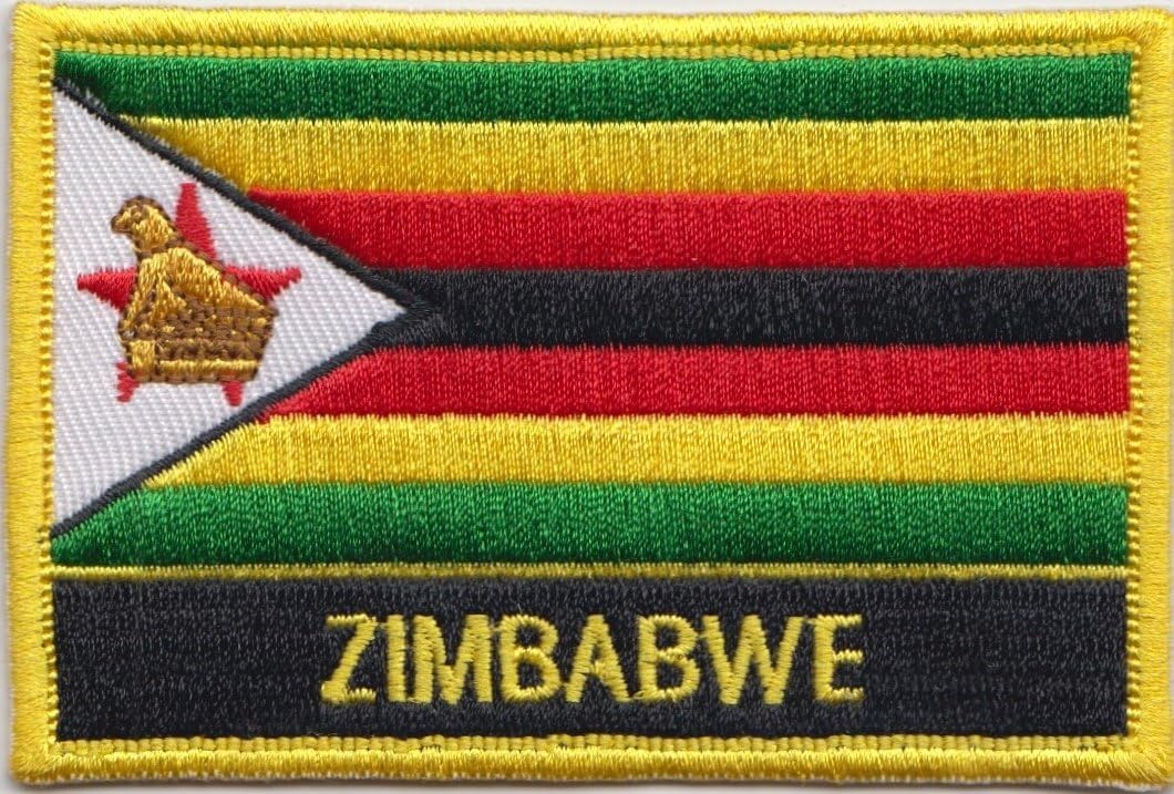 Amazon.com: 1000 Flags Zimbabwe Country Flag Embroidered Blazer Badge ...