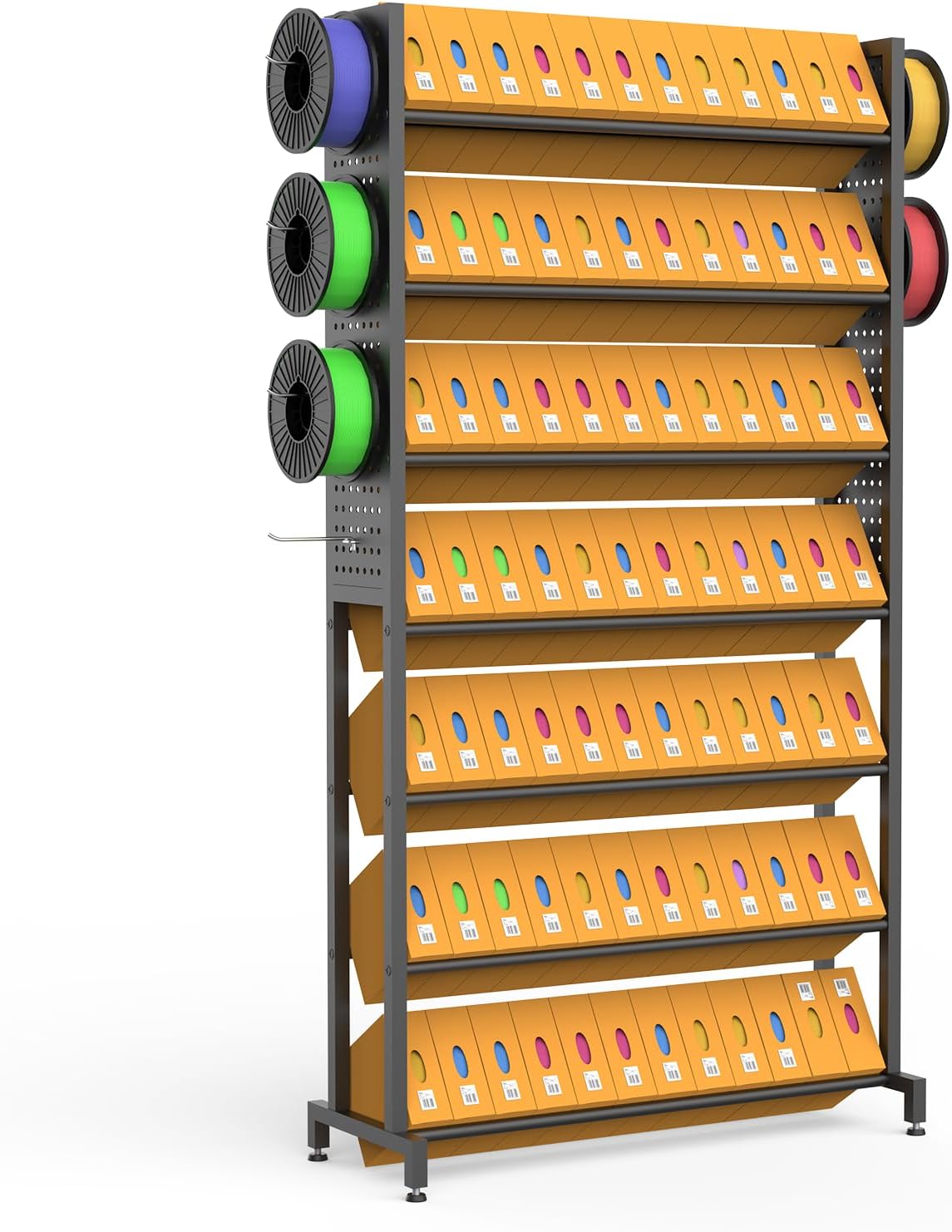Amazon.com: 3D Printer Filament Rack with Wheels - 7-Tier Large ...