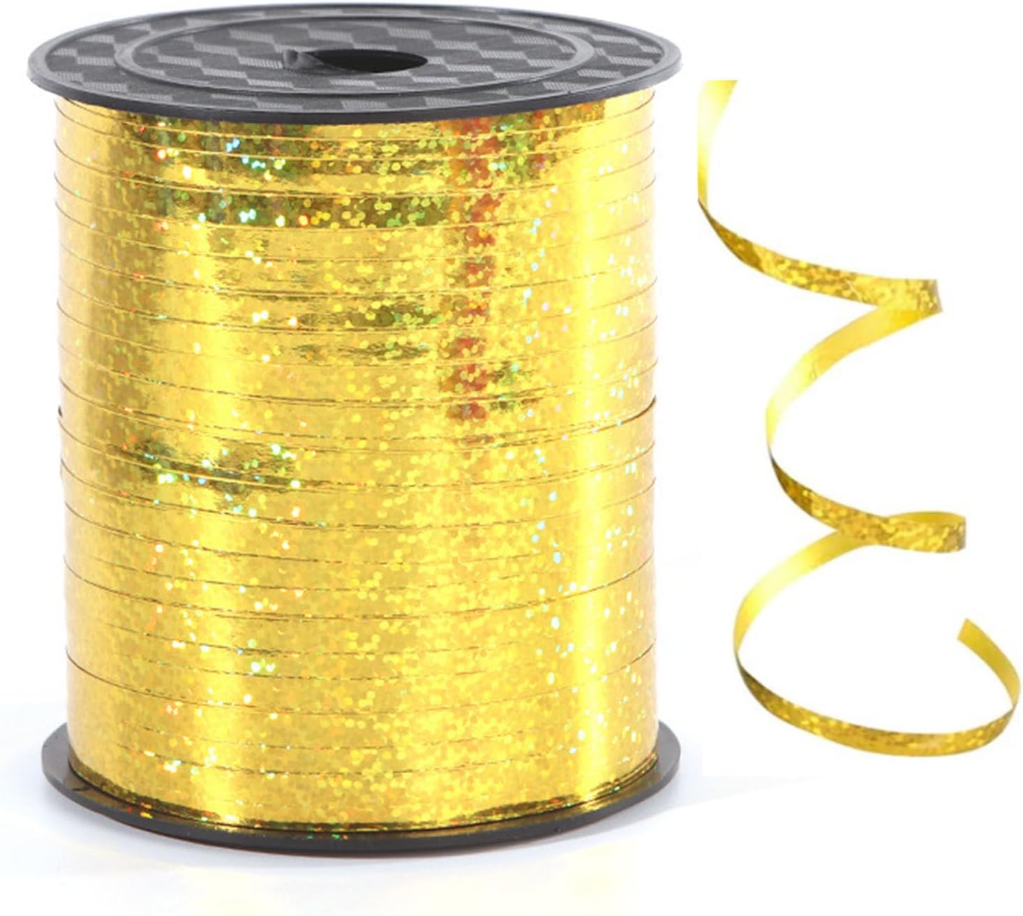 500 Yard Gold Ribbon,5MM Metallic Ribbons for Crafting,Curling Ribbon ...