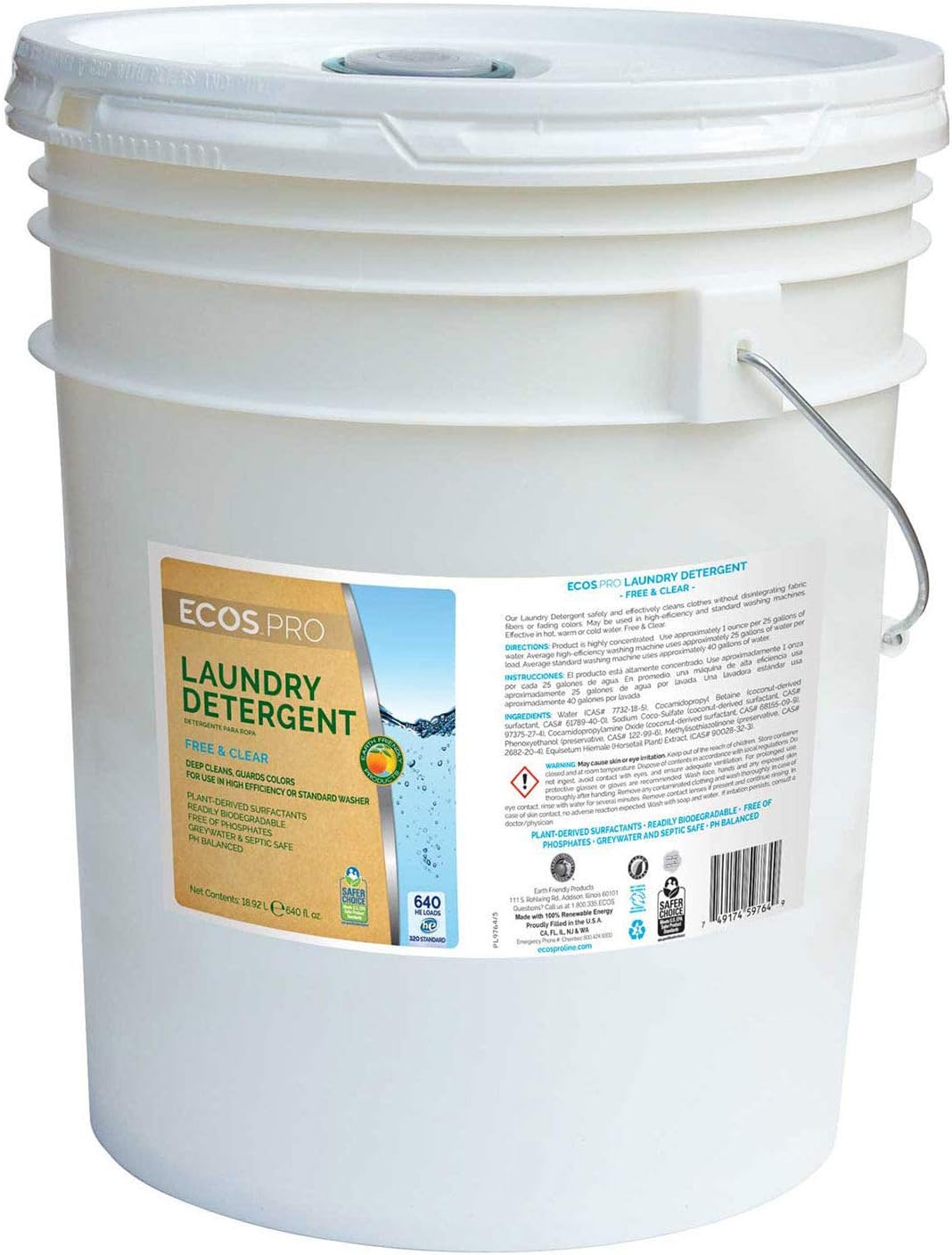Amazon.com: ECOLAB 6101849 Tristar Liquid Detergent Plus - 5 Gallon ...