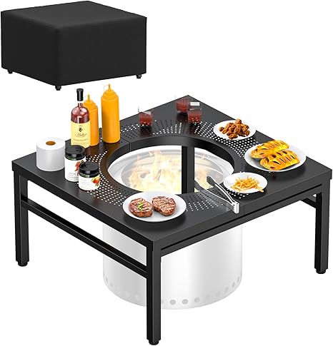 Amazon.com : Fire Pit Surround Tabletop for Solo Stove Bonfire/Ranger ...